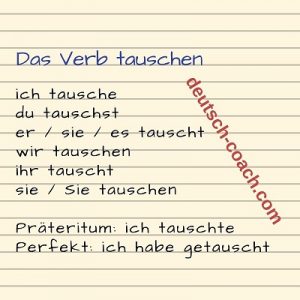ändern - tauschen - wechseln - Deutsch-Coach.com