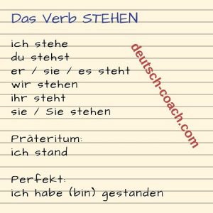 Die Verben STEHEN und STELLEN - Deutsch-Coach.com