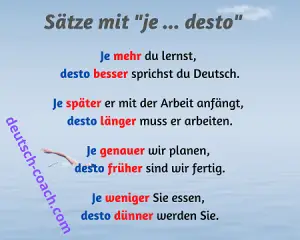 Der zweiteilige Konnektor JE ... DESTO - Deutsch-Coach.com