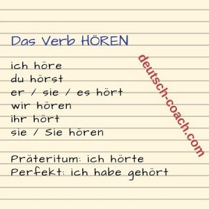 HÖREN - ZUHÖREN - WEGHÖREN - (SICH) ANHÖREN - ÜBERHÖREN - (SICH ...