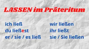 lassen im Präteritum - Deutsch-Coach.com